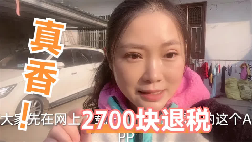 国家的政策太好了,今天申请退税,竟然有2700块