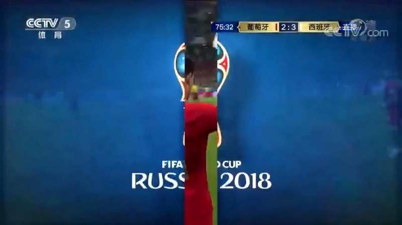 2018年俄罗斯世界杯小组赛,凭借C罗的帽子戏法3比3西班牙