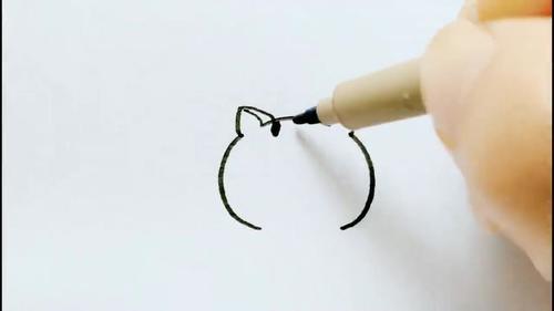 简笔学画小猫咪,可爱卖萌,可以留着教小宝宝画