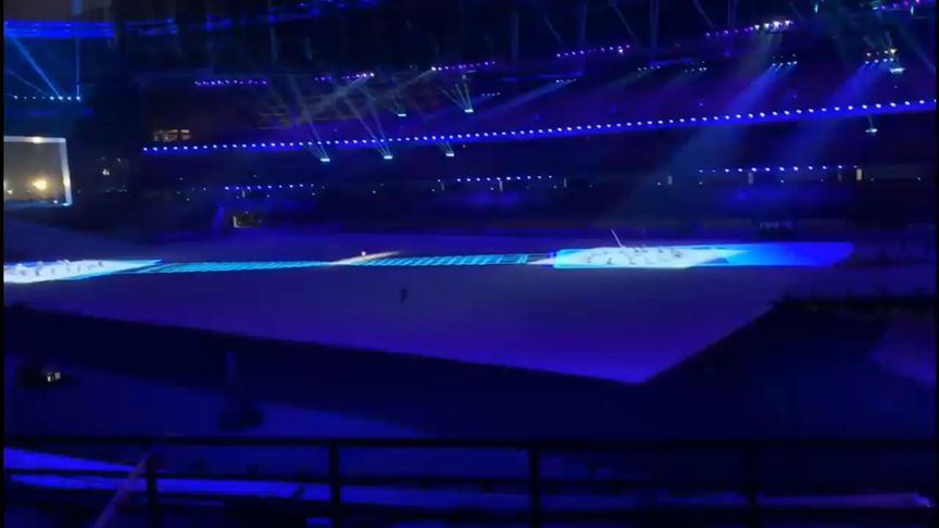 献礼祖国70华诞——第十一届少数民族运动会彩排少林塔沟武校表演