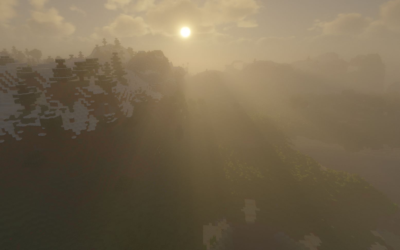【minecraft】10款光影落日的绝美瞬间