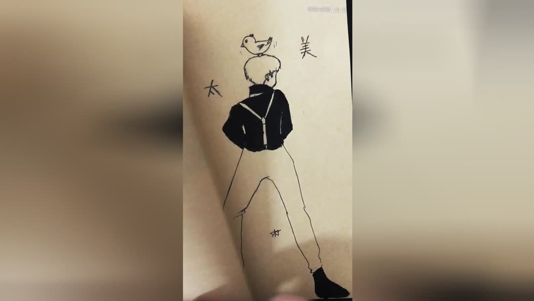 手绘蔡徐坤鸡你太美动态