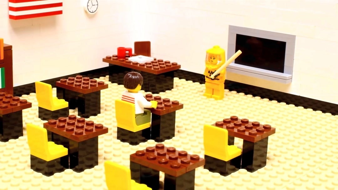 乐高趣味动画,提姆得了感冒,不成想传染给了全班同学