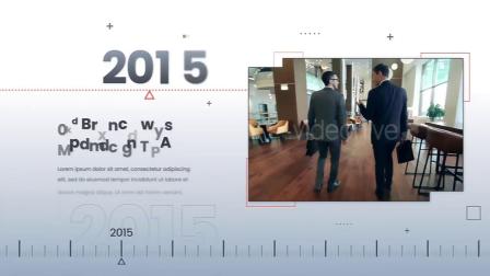 AE模板-企业公司发展历程以时间轴展示介绍动画 Clean Corporate ...