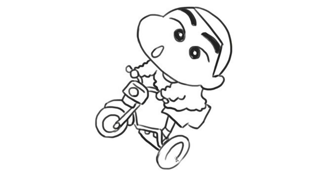 儿童画教学视频大全 小新卡通简笔画教程