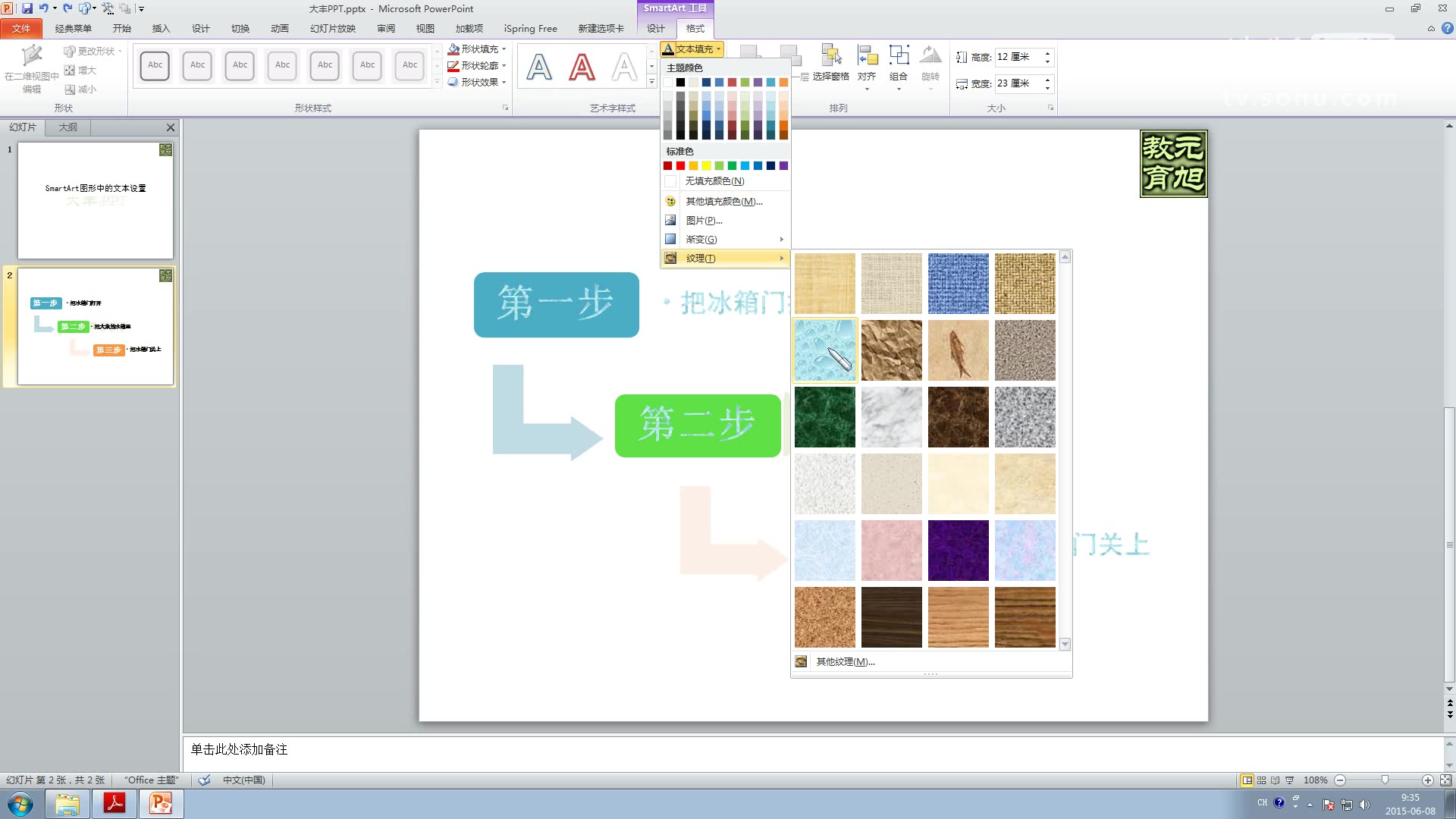【大丰PPT】SmartArt图形中的文本设置