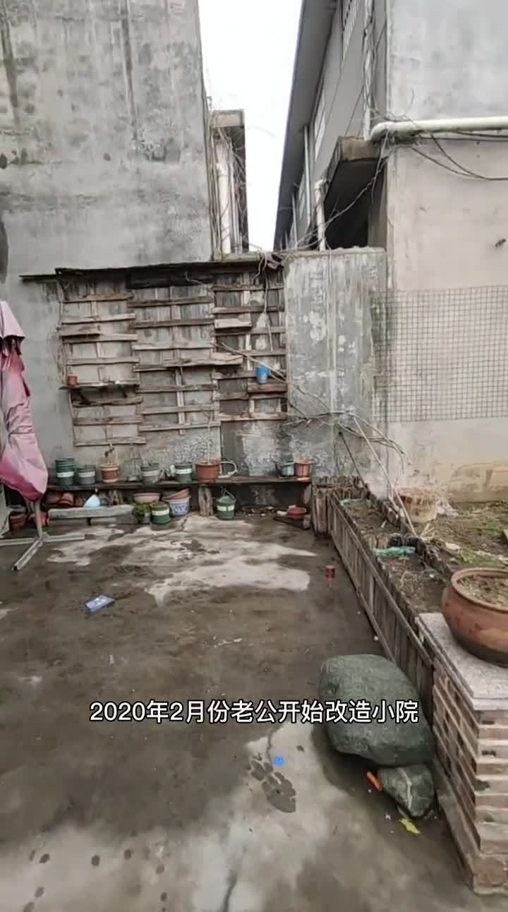 改造小院以来,老公从一个新手小白,变成了电工,木匠,泥瓦匠 不会的就...