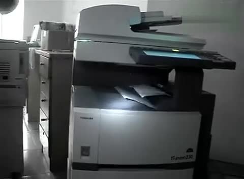 东芝复印机双面输稿器、双面器演示