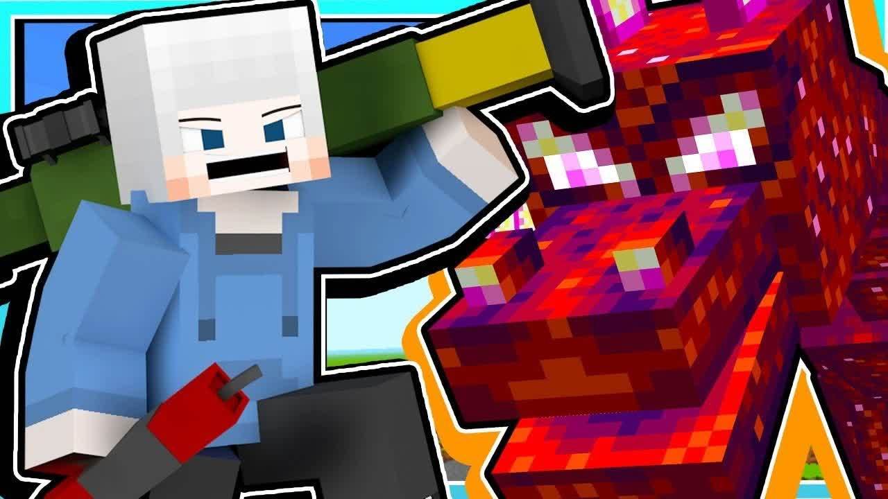 我的世界小白解说离开地球表面34 以生命为代价挑战最强之龙