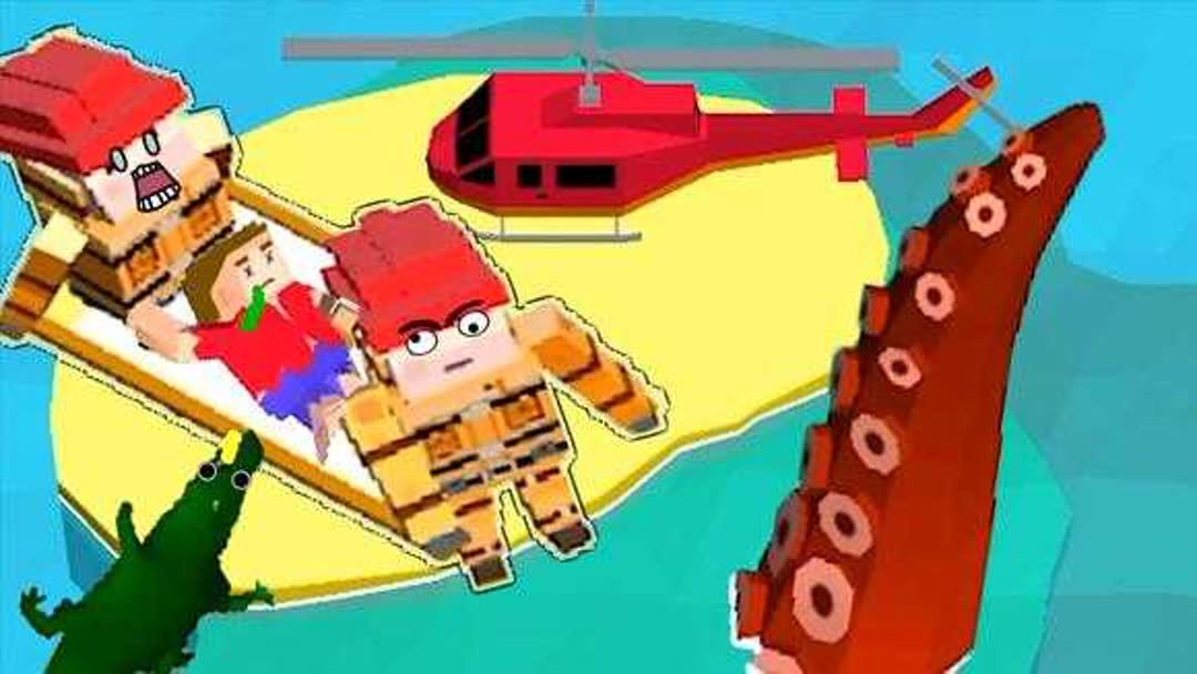 救援模拟器 我变身救援专家去荒岛救人 没想到这里那么多海怪