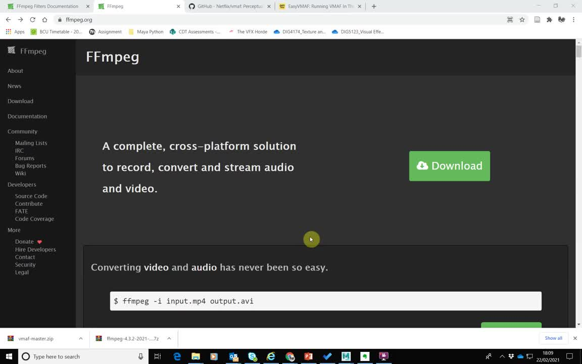 使用 ffmpeg 实现 PSNR、SIMM 和 VMAF 视频质量指标