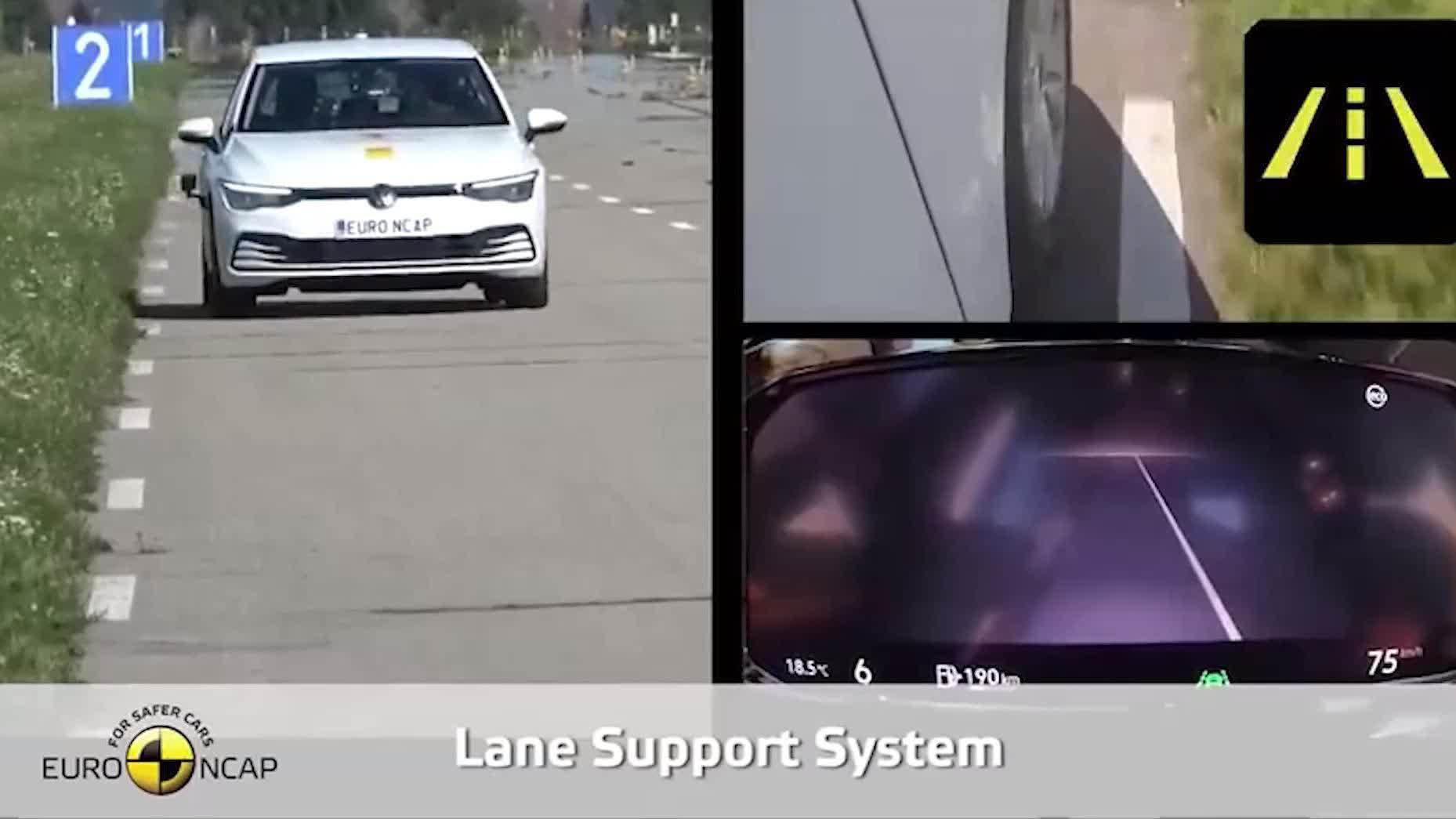 实拍2020全新大众高尔夫8碰撞和安全测试