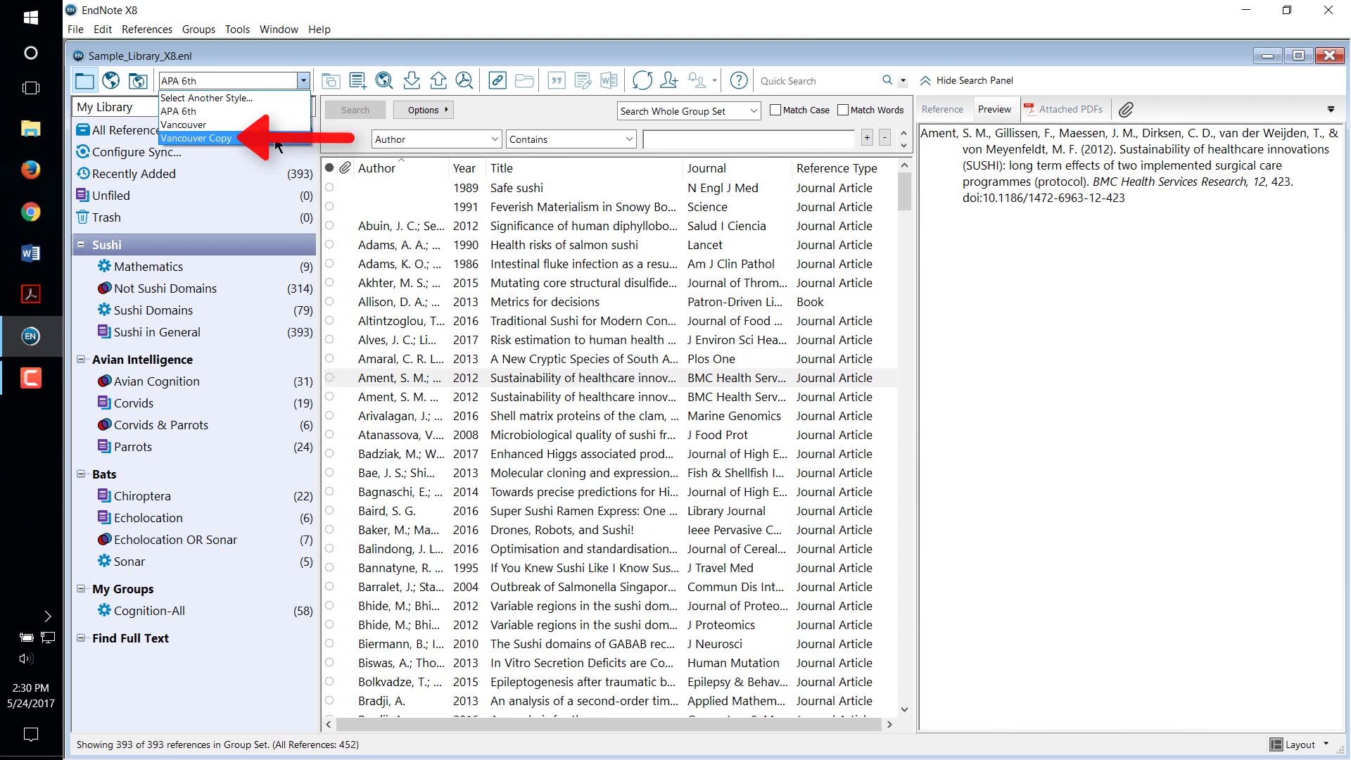 ENDNOTE X8 英文教程 Groups, Preferences, and Miscellany