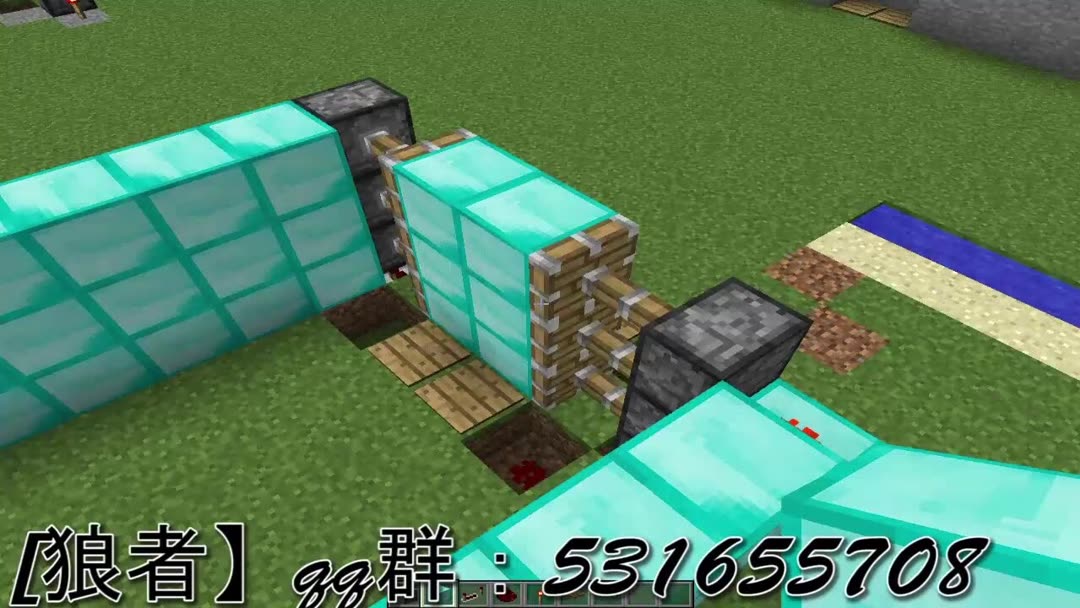 【狼者】我的世界红石科技超简单隐藏门