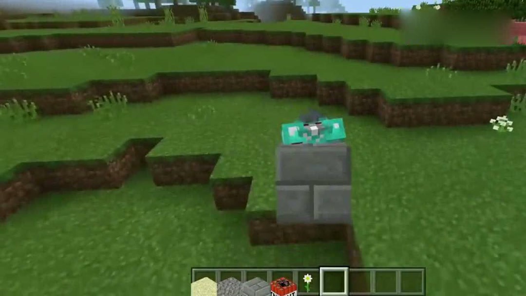 我的世界:教你如何在游戏里变成一个方块,整蛊朋友绝对成功