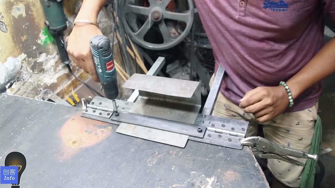 如何用角铁制作简易钢板折弯机,结构简单方便实用