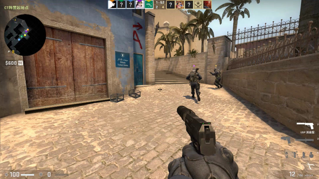 csgo:事实证明在竞技模式用小手枪,跟找死没区别!