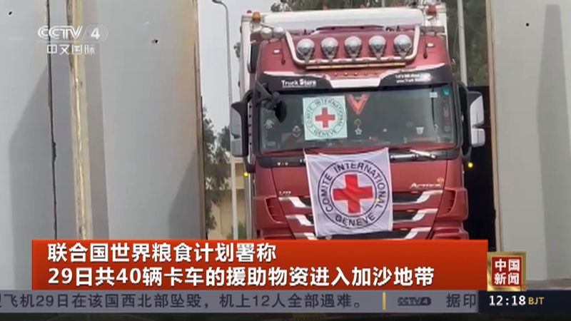 [中国新闻]联合国世界粮食计划署称29日共40辆卡车的援助物资进入...