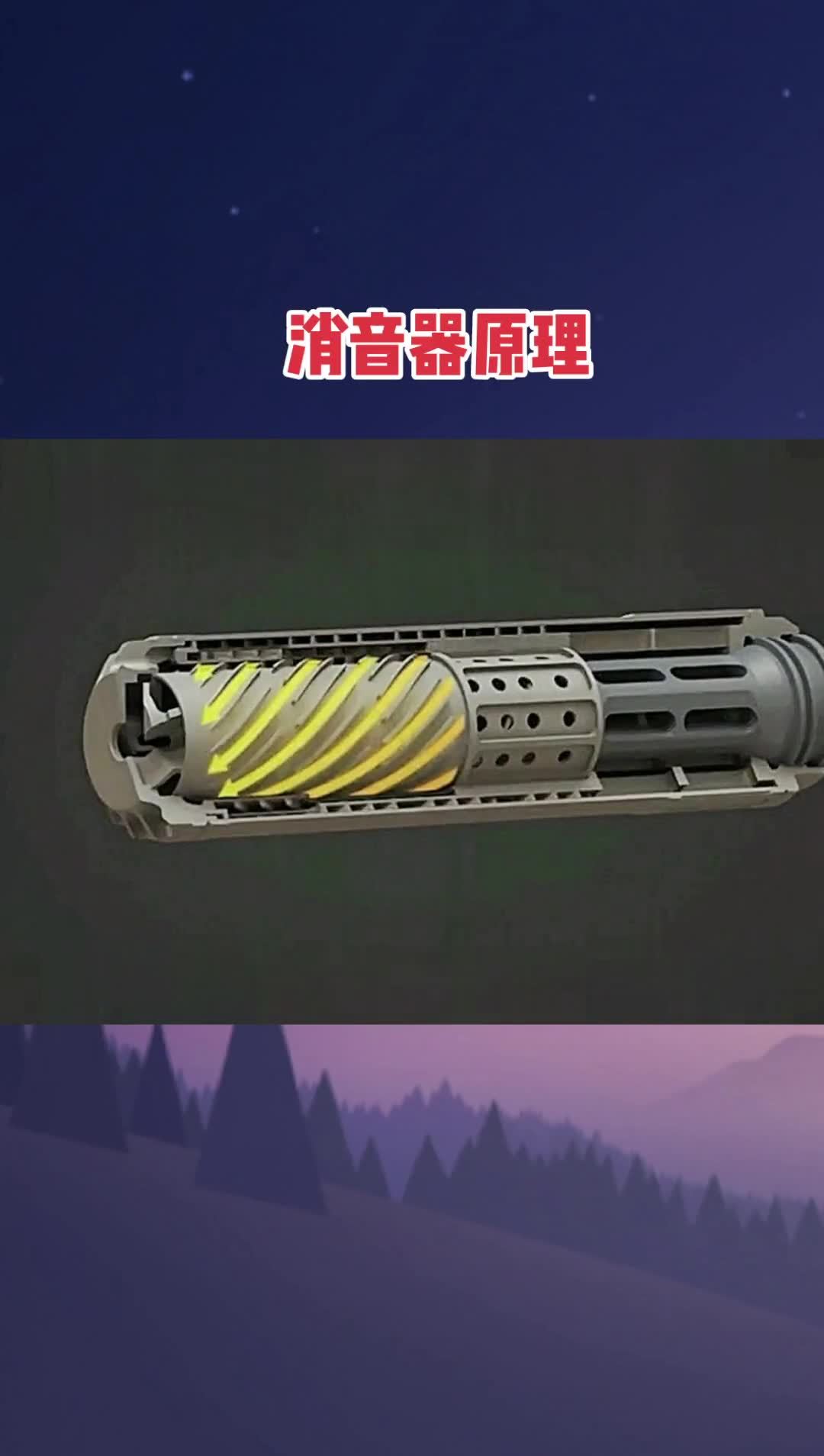 消音器原理,机械动画,机械设计,产品设计