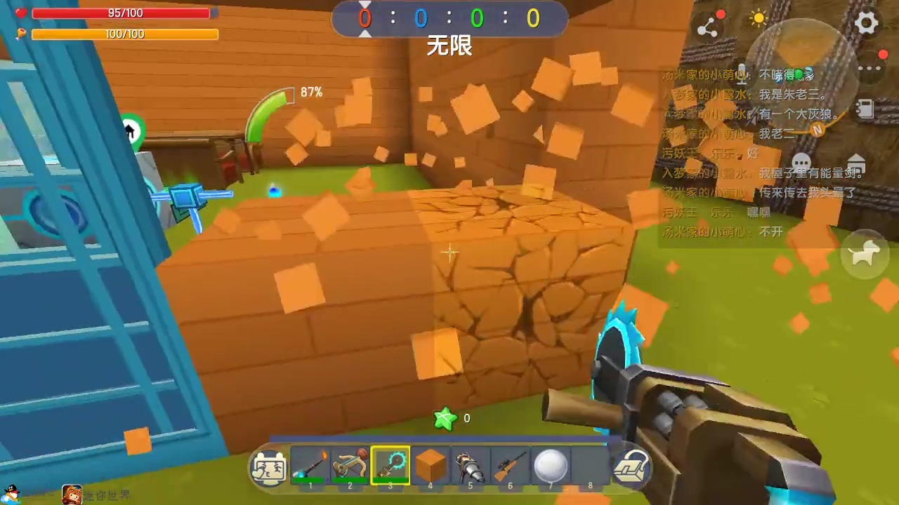 迷你世界《三只小猪》不科学呀,猪妈妈用基岩盖房子,根本挖不动