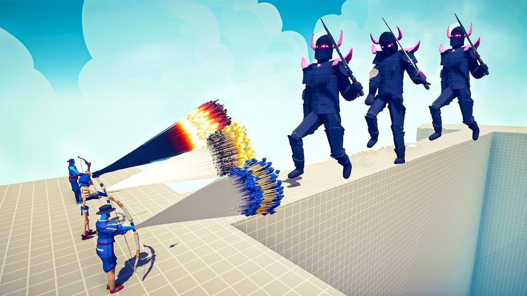 全面战争模拟器:3个PEKKA巨人vs每个神,好玩有趣的战争游戏!