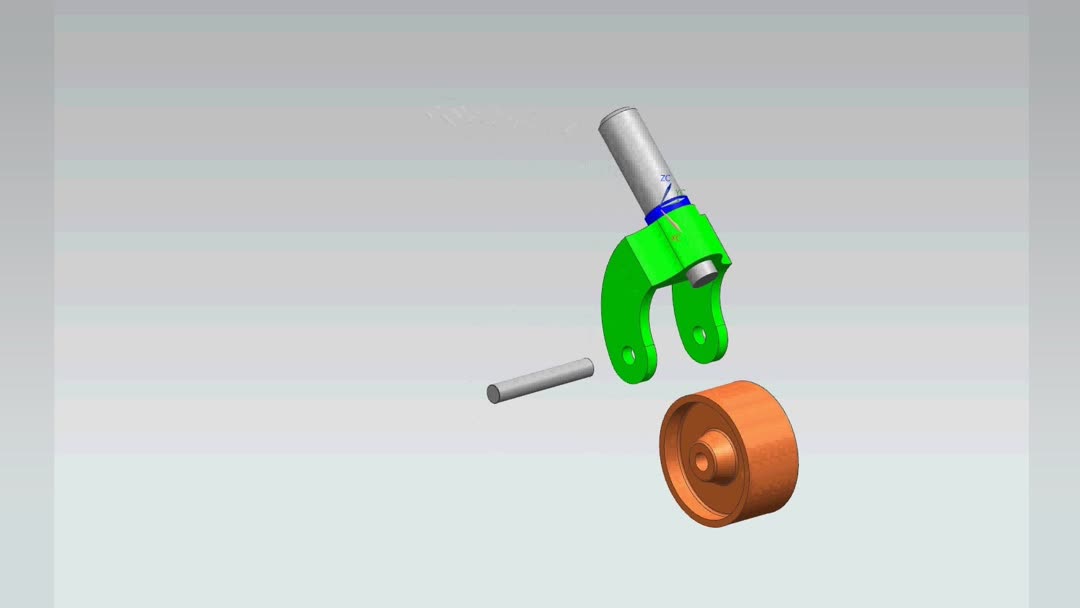 UG装配脚轮动画-UG实战营