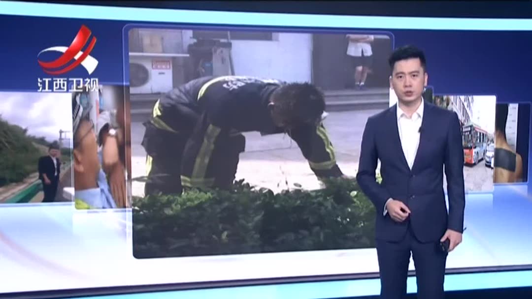 杭州:消防战士救火累得呕吐 消防员扑救照片让人看哭