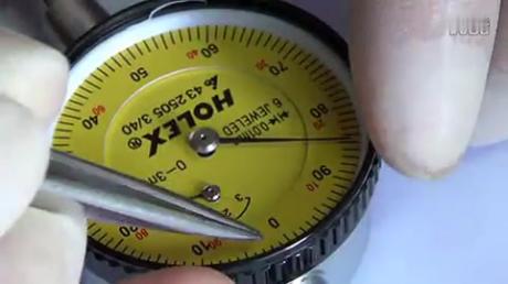 百分表指针拆卸与安装视频