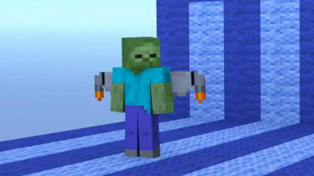 我的世界搞笑 哎哟,年轻人会喷气的飞行器哪里买的