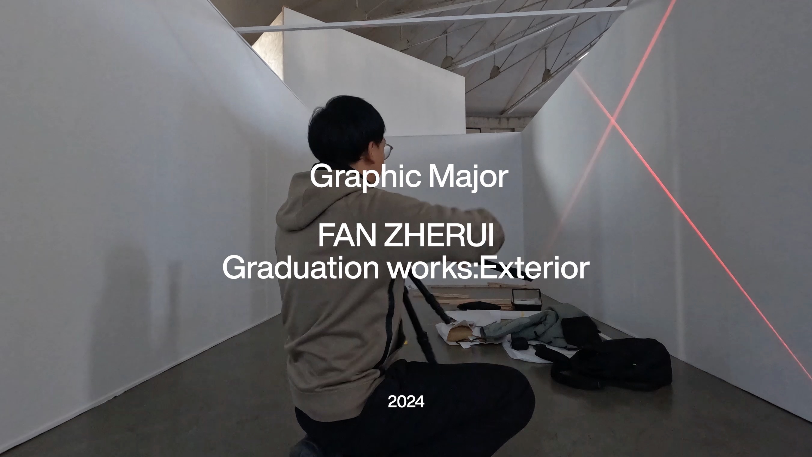 东京造形大学平面设计2023毕业展个人布展延时摄影