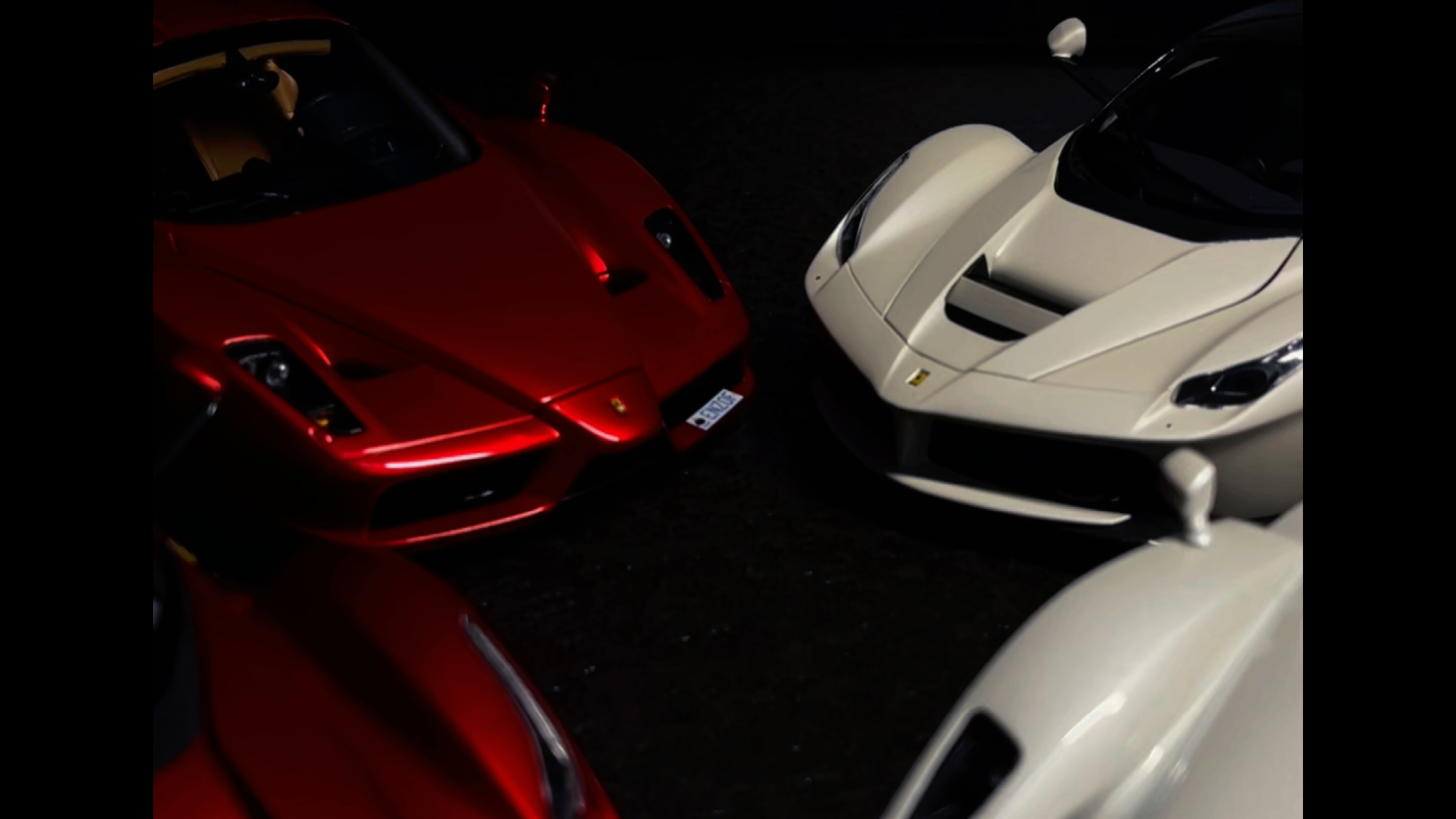 【汽车模型】bbr 1:18合金全开 法拉利恩佐+法拉利拉法