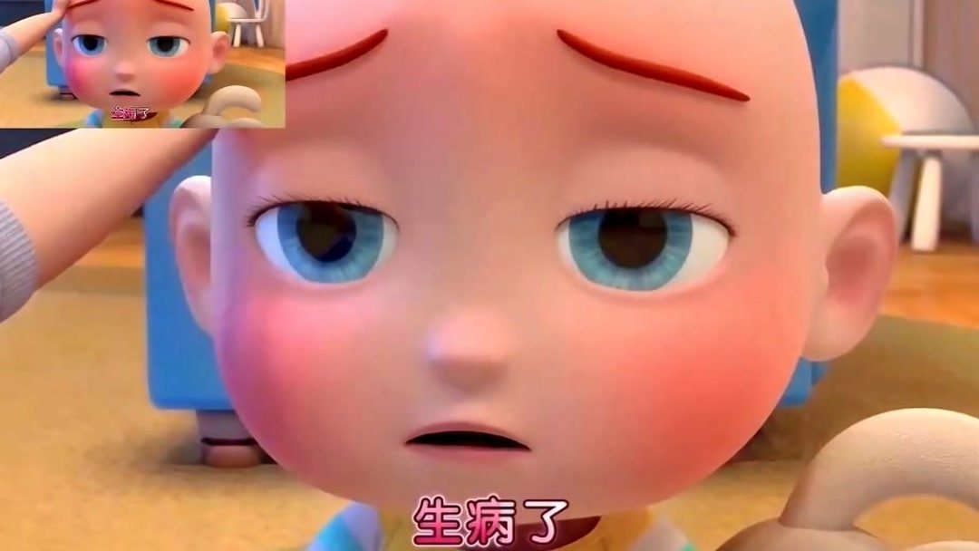 超级宝贝JOJO:小宝宝真坚强,感冒发烧咳嗽,还坚持把药喝下去!