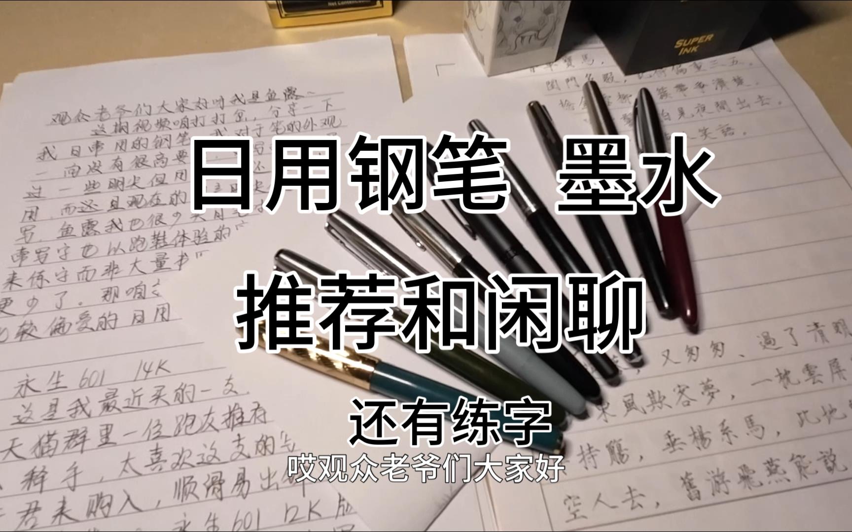 日用钢笔 墨水 练字相关推荐和闲聊