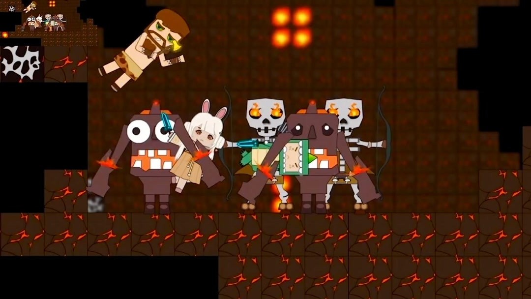 迷你世界动画:洞喜爆发斩熔岩巨人,黑龙口下救洞悲真仗义