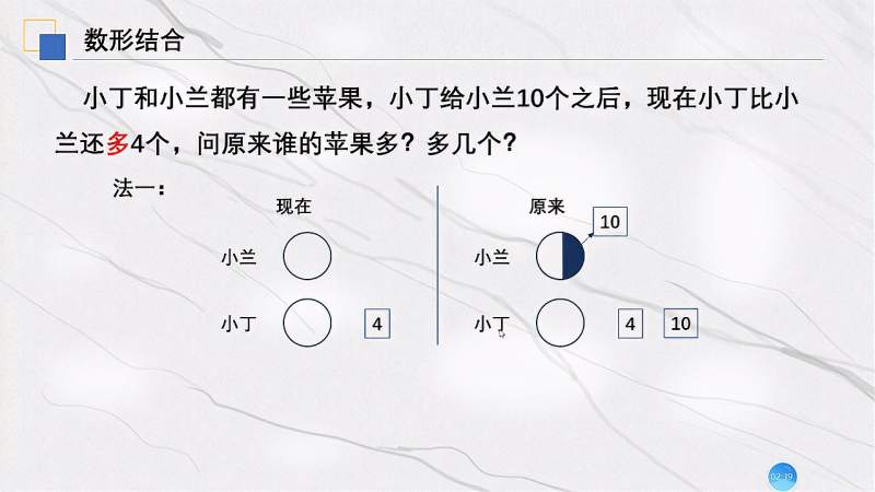 数形结合解小学二年级数学思维题