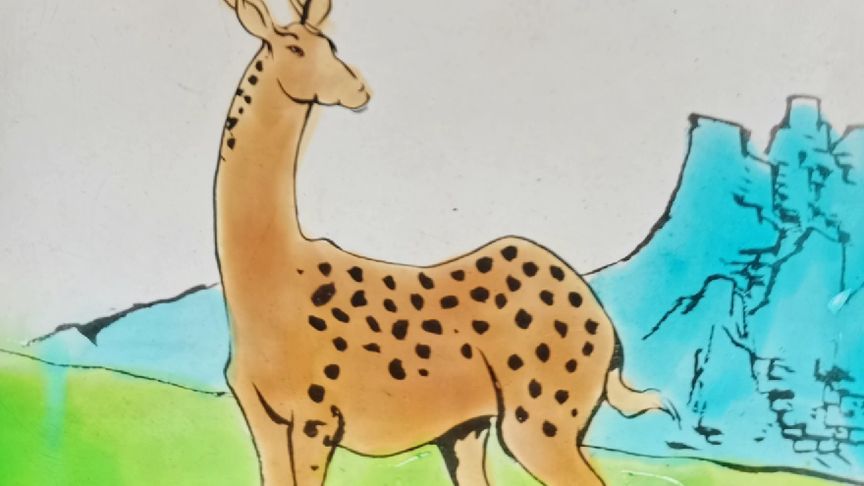 动物,幼儿看图,197X?学生绘画