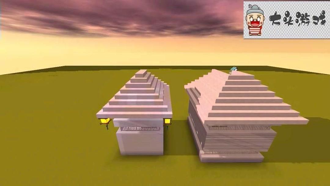 迷你世界:家庭连体别墅教程,超级暖的教程 快去学吧!