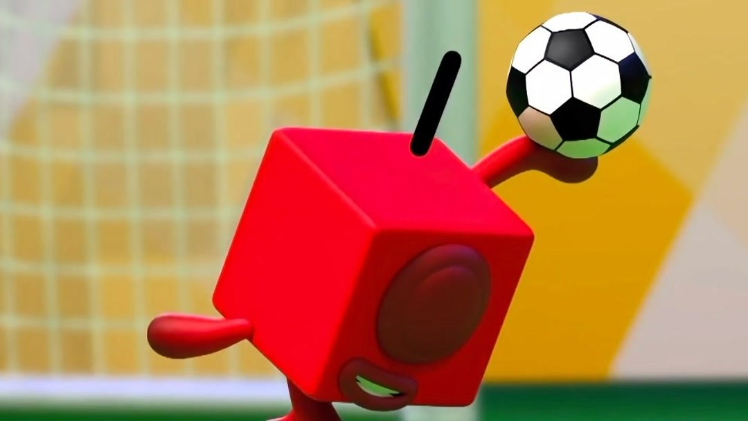 数字积木 搞笑动画:这种射门对小1没有威胁 简直太简单了!