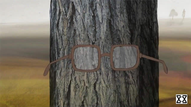 男孩近视外公去世后,家中樱桃树长了副眼镜,引人深思的动画