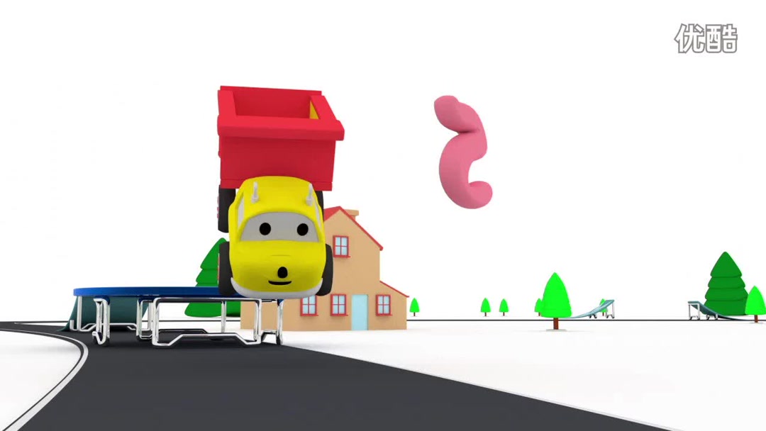 翻斗车伊森 第9集 在赛道上收集数字