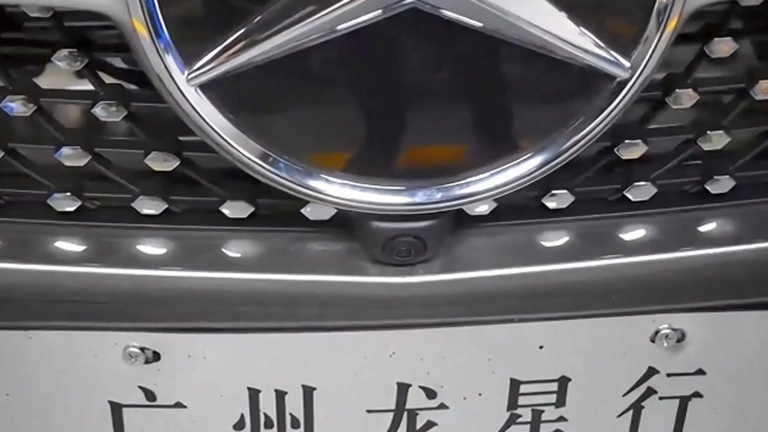 开车必备辅助功能,防碰瓷 四周障碍物 奔驰新款GLC改原厂360全景