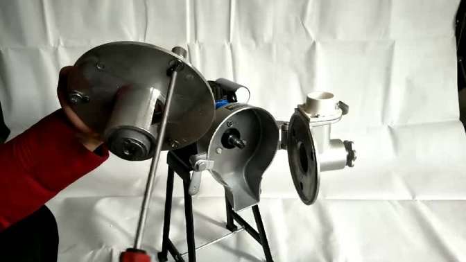 140型磨浆机换磨片视频