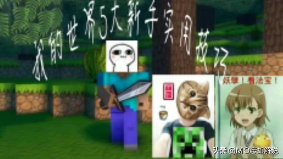 我的世界5大新手必学实用技巧,助你从萌新变成大佬!