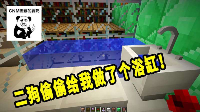 我的世界肥猫培训学校40:二狗在校长室密室做了一个浴缸?