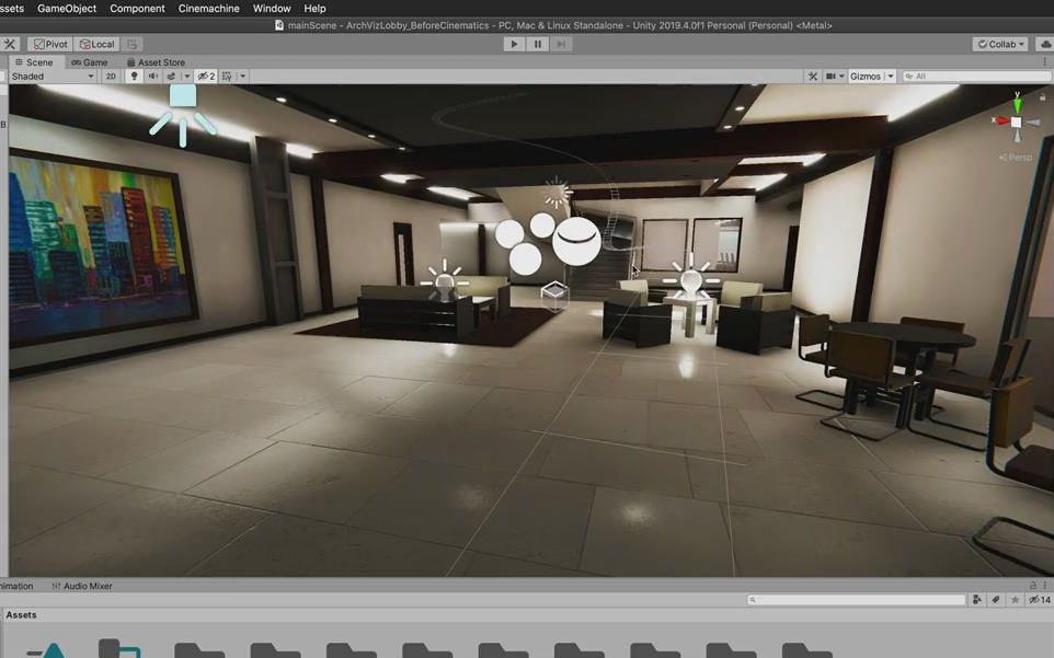 【Unity】建筑可视化技术工作流程训练教程(中英双字)