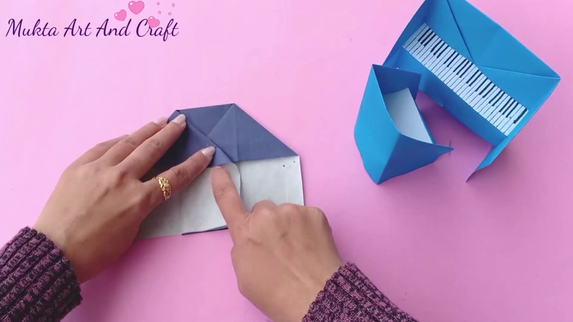 如何制作折纸纸钢琴,DIY纸模型教程!