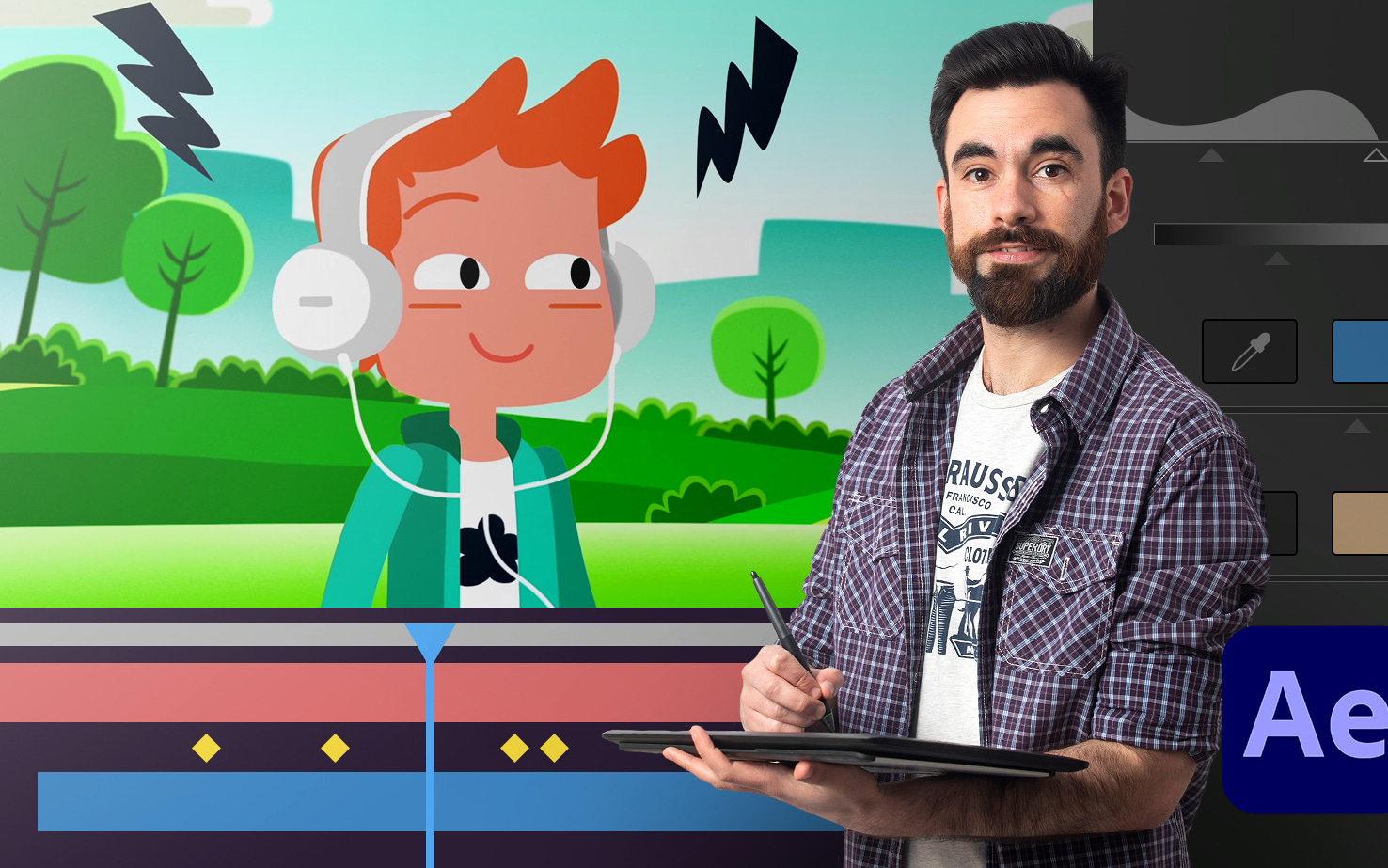 Domestika – AE卡通角色动画教程 – Facundo López