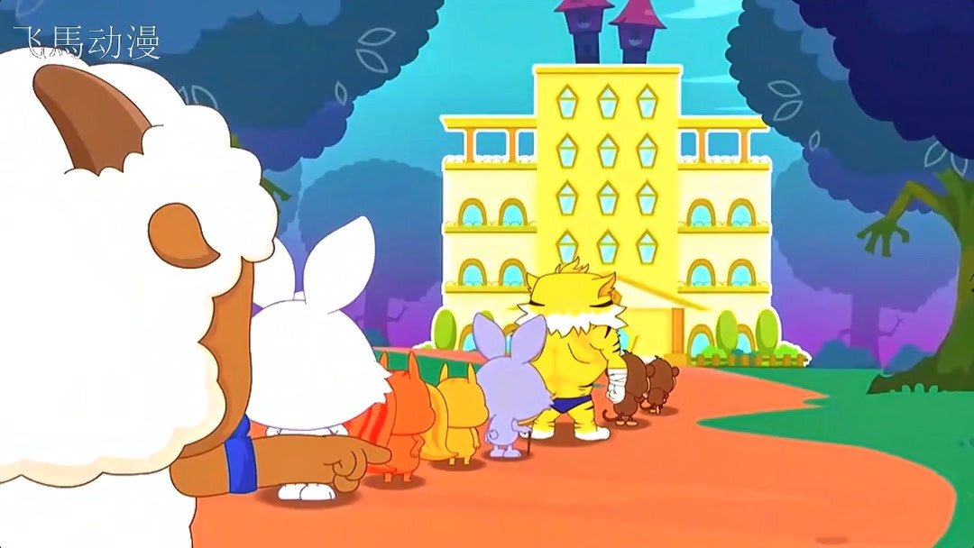 喜羊羊与灰太狼:森林树木遭到破坏,动物们排队去灰太狼的城堡!