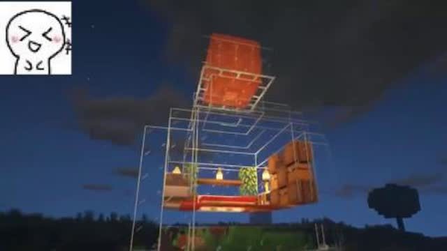 我的世界:教大家建造瓶中屋!下面能养鱼!