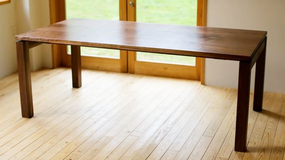 纯实木黑胡桃木桌制作过程,美爆了,不知道多少钱能买到「上」